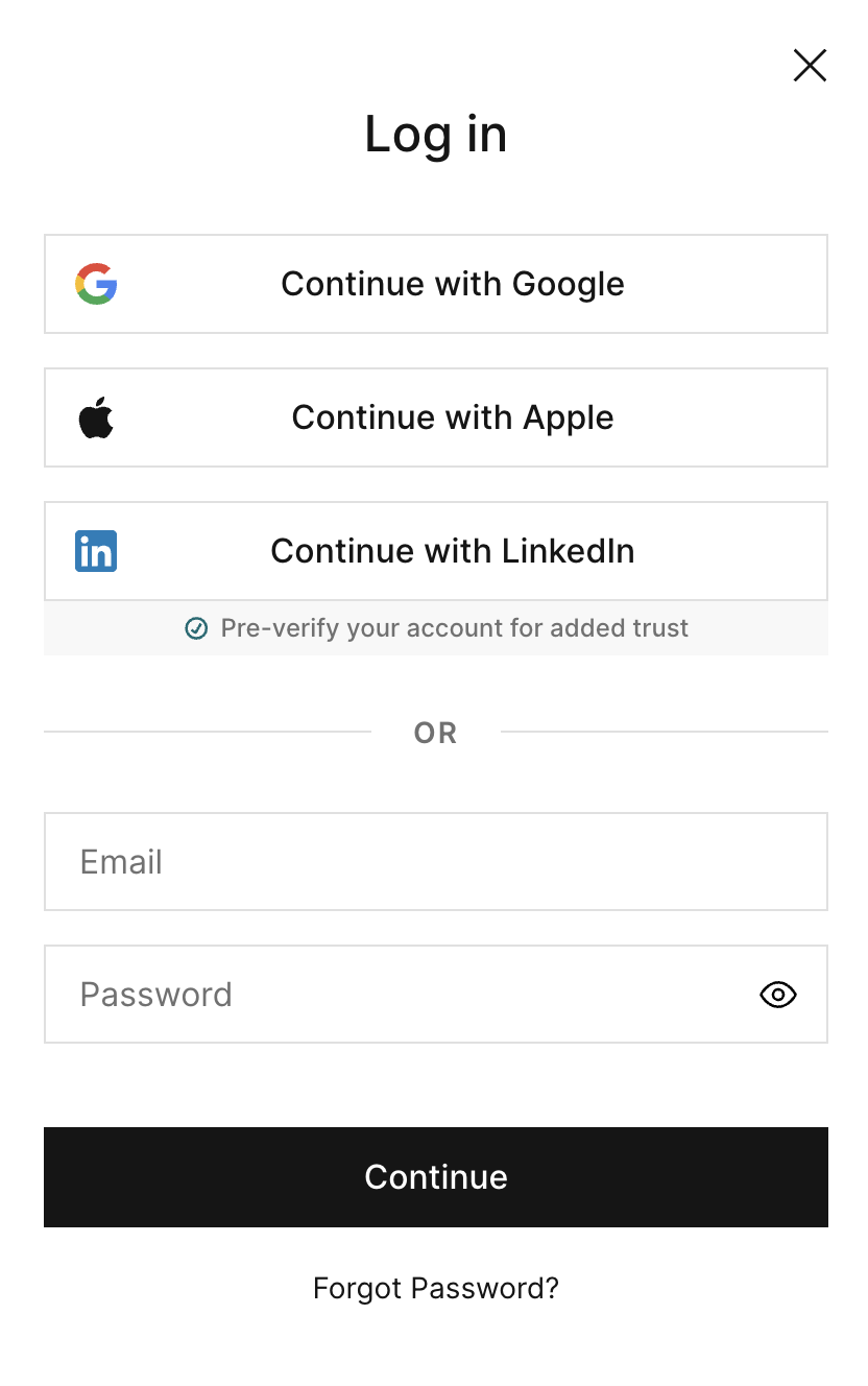 How do I login to my account/reset my password?